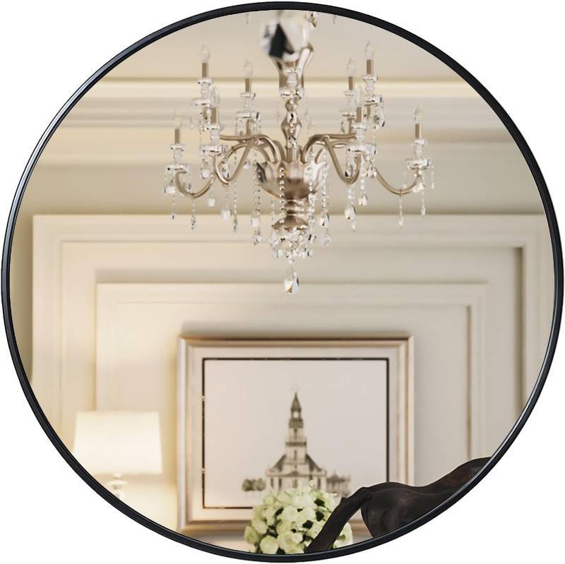 ☠☠ BARRRGAINS on BFOBIDS☠☠ Large 48"(4 foot) Round Mirror, Wall-Mounted ...